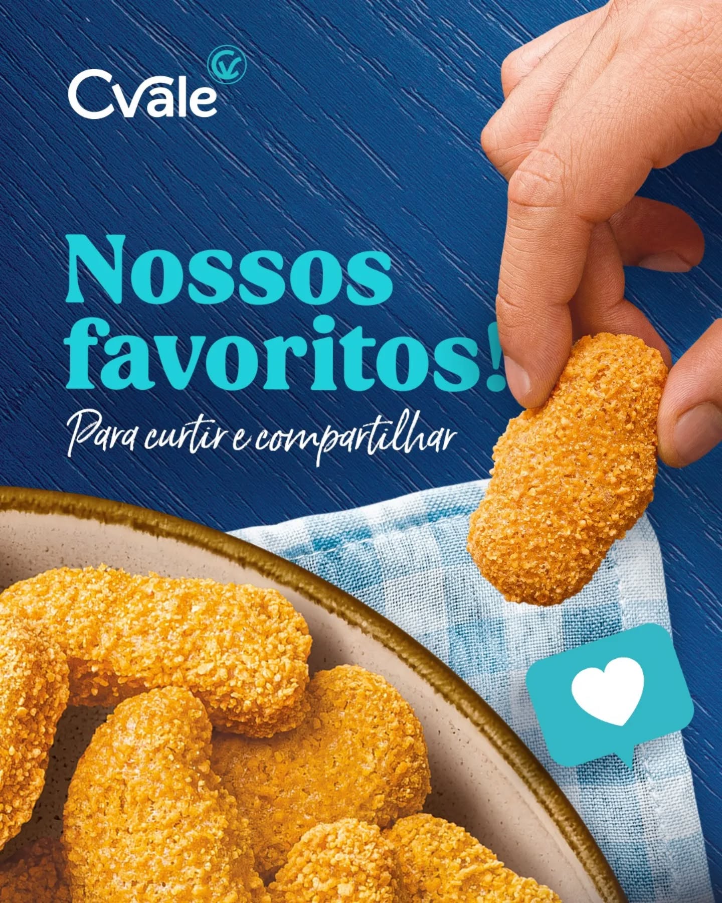 Iscas de frango CVale com fondue cremoso de queijo